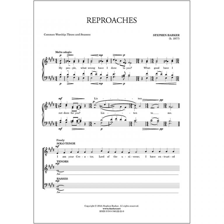 The Reproaches | Stephen Barker